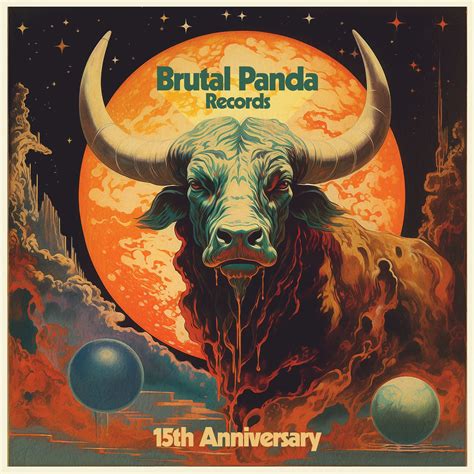 Brutal Panda Records 15th Anniversary Cosmic Taurus T Shirt