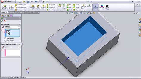 30 Solidworks Beginner Tutorial Shell Youtube