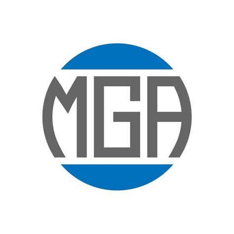 Mga Letter Logo Design On White Background Mga Creative Initials