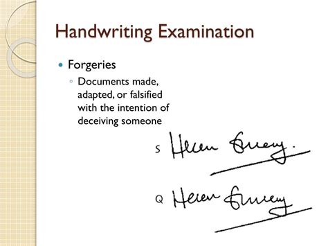 Ppt Handwriting Analysis Forgery And Counterfeiting Powerpoint