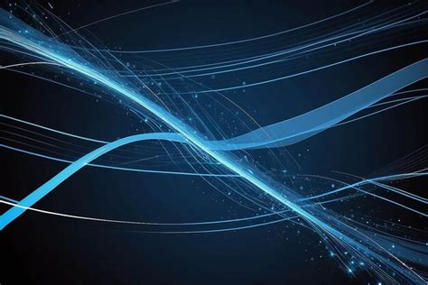 Premium Photo Abstract Blue Data Lines Stock Illustration
