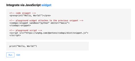 在博客文章嵌入交互式代码片段的平台 Github精选 “世界你我他，开源靠大家！”