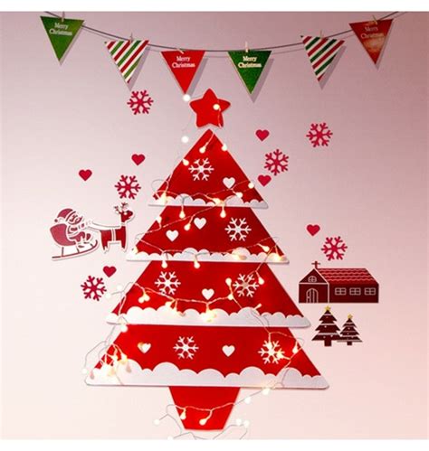 크리스마스 트리 장식 리멤버 산타 벽트리 풀세트 감성 전구 까페 인테리어 티몬