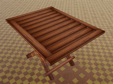 나무 테이블을 접어 3d 모델 20 Obj Fbx Dxf C4d 3ds Free3d