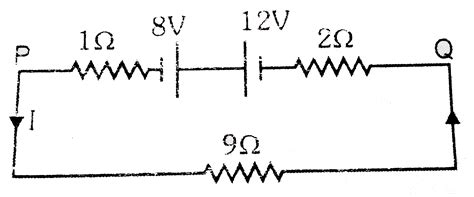 in the given circuit calculate potential difference between the points