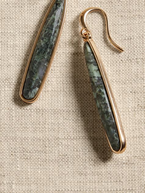 Moss Turquoise Tear Drop Earrings Banana Republic Factory