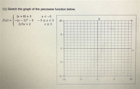 Answered 11 Sketch The Graph Of The Piecewise Bartleby