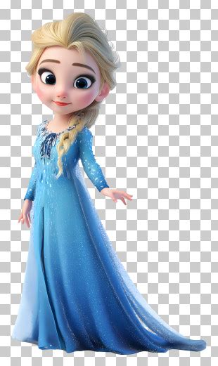 Princess Elsa Blonde Braid Character In Animation Png