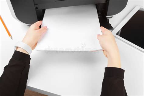 Printer Document In Office Equipment Stock Photo Image Of Industry Color
