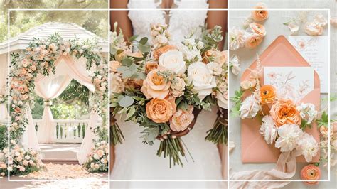 Peach Wedding Theme 60 Photos