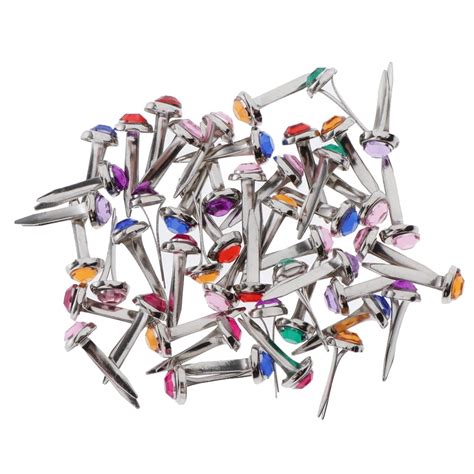 50 Metal Brad Paper Fastener Making Crafts