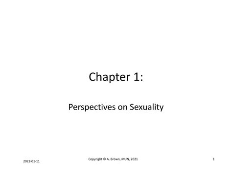 Chapter Power Point Full Chapter Perspectives On Sexuality Copyright A