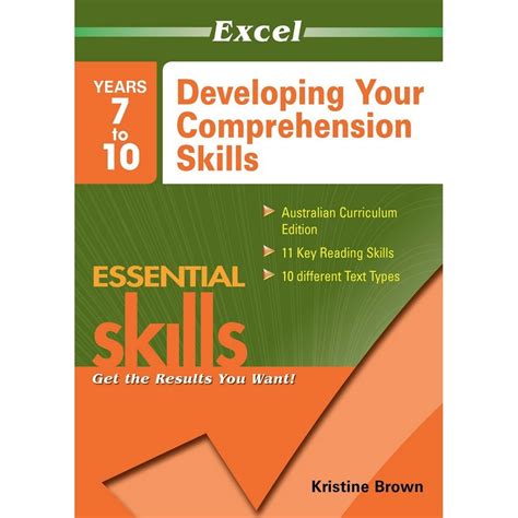 Excel Essential Skills Workbook Developing Your Comprehension Skills Years 7 10 North Shore Shop