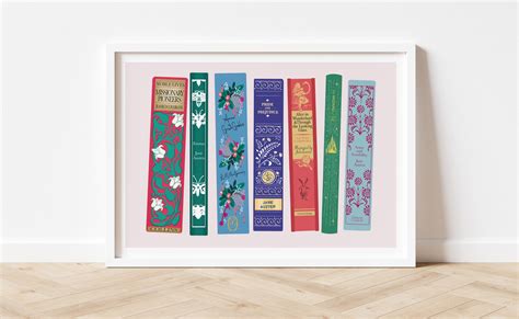 Bookish Art Prints Personalised Book Spine Print Wordy And Wild