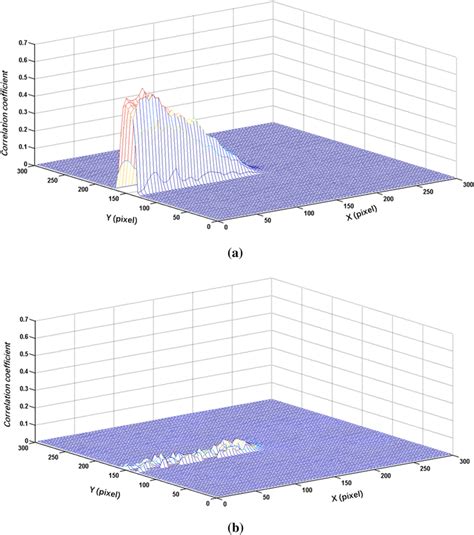 Correlation Coefficient From A The Standard Dic Technique B The