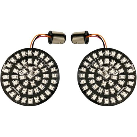 Drag Specialties 1157 Bullet Style Front Dual Ring Turn Signal Inserts