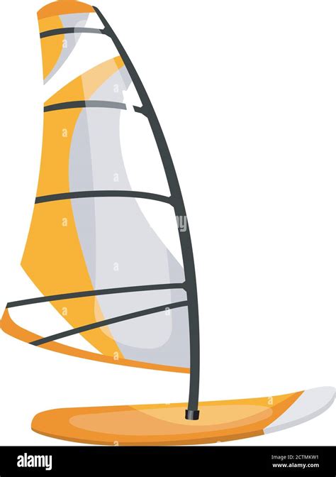 Windsurfing Board Flat Vector Illustration Stock Vector Image And Art Alamy