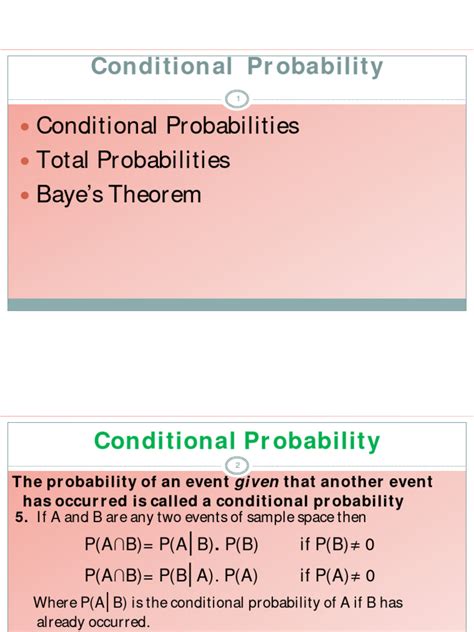 Conditional Probability Download Free Pdf Applied Mathematics