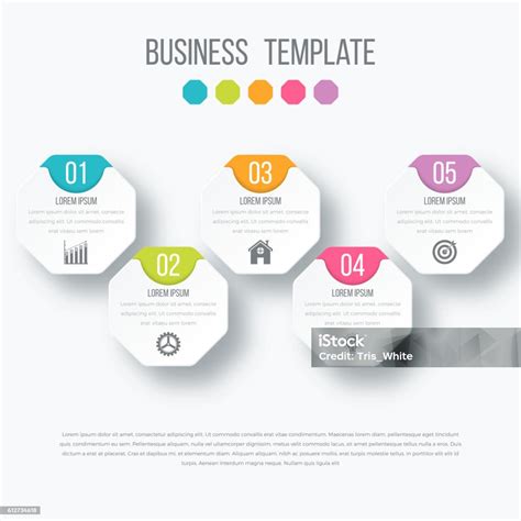 벡터 일러스트레이션 인포그래픽 다섯 가지 옵션 0명에 대한 스톡 벡터 아트 및 기타 이미지 0명 계획 그래프 Istock