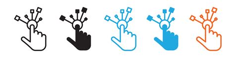 Interactivity Icon Line Art 47698684 Vector Art At Vecteezy