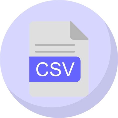 Csv File Format Flat Bubble Icon 44193615 Vector Art At Vecteezy