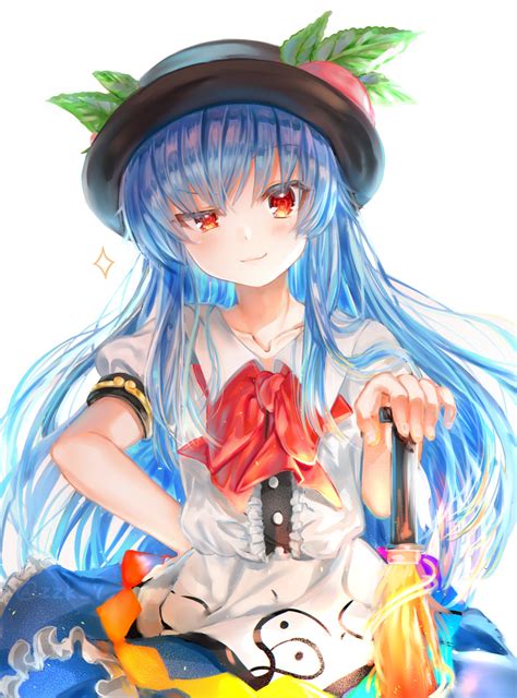 Safebooru 1girl Absurdres Artist Name Bangs Black Headwear Blue Hair