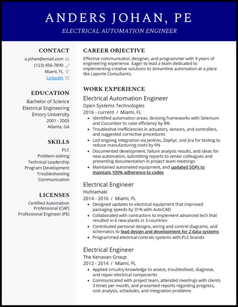 Automation Engineer Resume Quality Assurance Resume Examples And