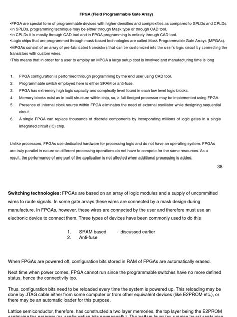 fpga basics programmable logic architecture and applications pdf field programmable gate