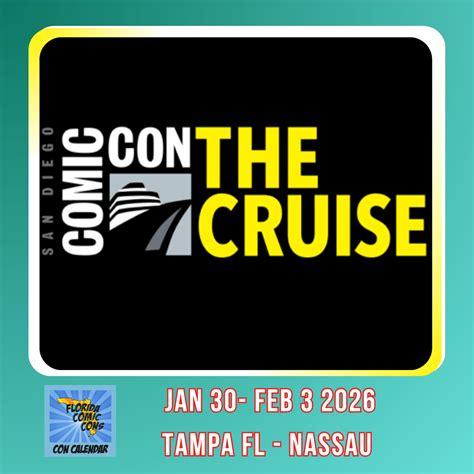 Comic Con The Cruise 2026 Florida Comic Cons