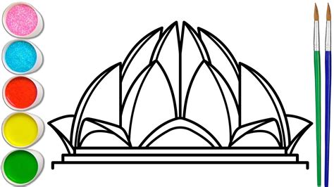 Lotus Temple Drawing Step By Step At Josephine Blumberg Blog