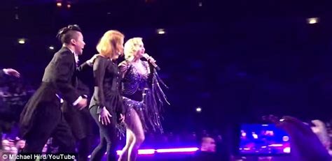 Jessica Chastain Slaps Madonnas Behind Onstage During Concert In