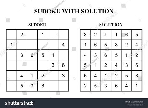 Sudoku Logic Puzzle Game Vector Logic Stock Illustration 2096052928