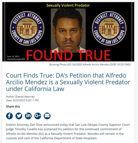 Slo Judge Commits Sex Offender As Sexually Violent Predator Kprl Radio Am Fm