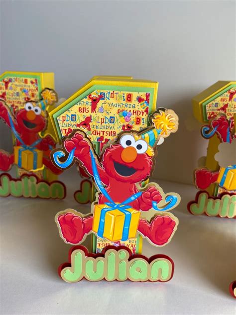 Number One 3d Elmo 3d Letters Diy Diy Letters Sesame Street
