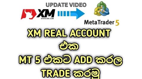 How To Link Xm Brokers Account To Mt5 Metatrader5 Xm Real Account එකක් Mt5 එකට Add කරන විදිය