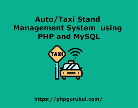 Autotaxi Stand Management System Project In Php Auto Stand