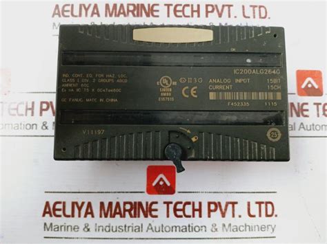 Ge Fanuc Ic200Alg264G Analog Input Module Aeliya Marine