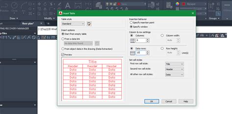 Solved Insert Table Not Working Autodesk Community