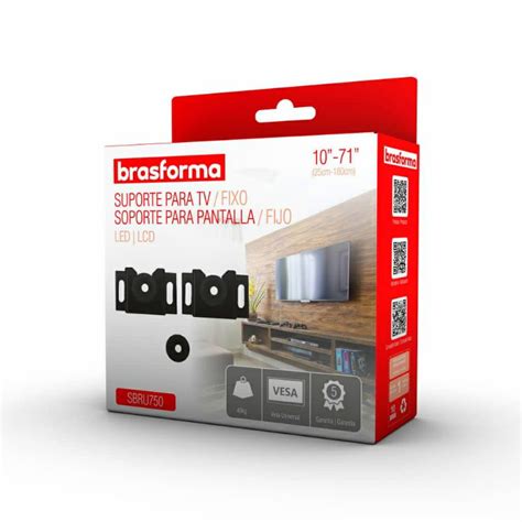 Suporte Tv Fixo Universal Brasforma Shopee Brasil