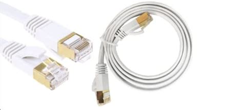 10m Rj45 Cat7 Ethernet Network Lan Cable Gold Plated Ultra Thin Flat Patch Lead Lot… Bigamart