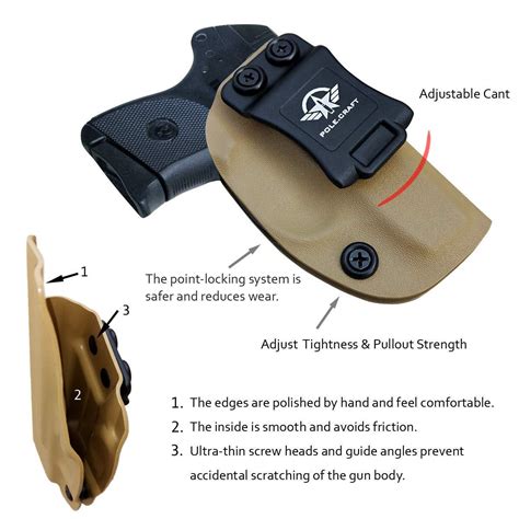 Ruger Lcp 380 Holster Iwb Kydex Concealed Carry Inside Waistband