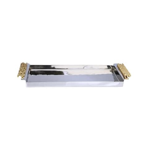 Classic Touch Tmt802 Pyrex Holder With Mosaic Handles 15 5 X 9 5 X 2 85 In