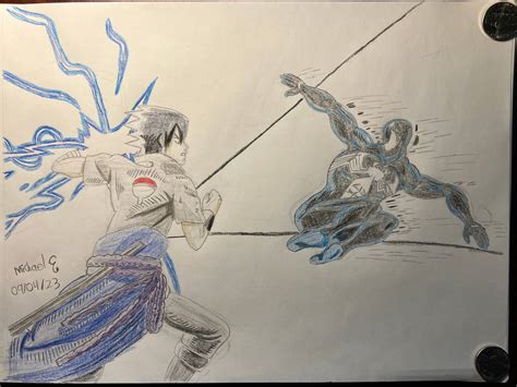 Symbiote Spider Man Vs Sasuke Uchiha By Mcolebro On Deviantart