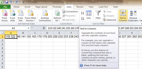 How To Split Data Using Space Ms Excel Stack Overflow