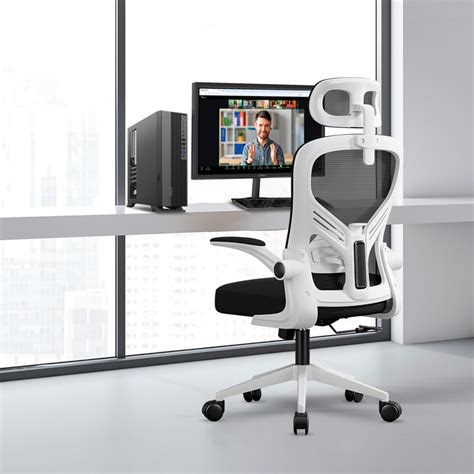 Silla Flux Base Ec343hr Marco Blanco Malla Negra