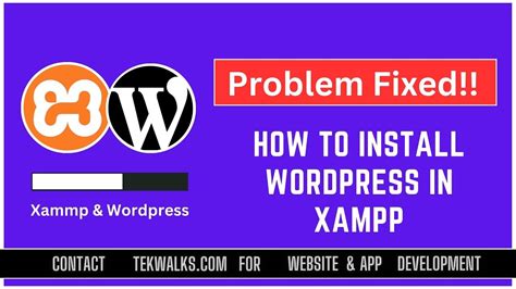 How To Install Wordpress Files In Xampp Localhost Server Computer Latest Solution Youtube