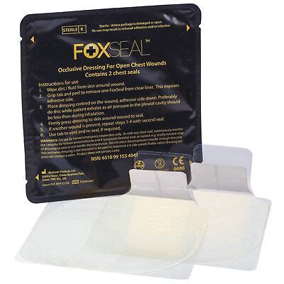 Окклюзионный пластырь FoxSeal для пневмоторакса - купить | Voenka