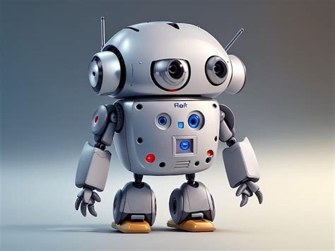 Premium Ai Image Small Robot Assistant Full Length Premium Ai Image Small Robot Assistant Full Length