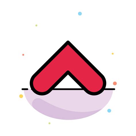 Arrow Arrows Up Sign Abstract Flat Color Icon Template 13287133 Vector