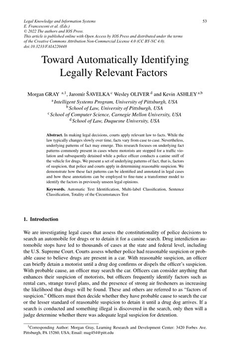 pdf toward automatically identifying legally relevant factors